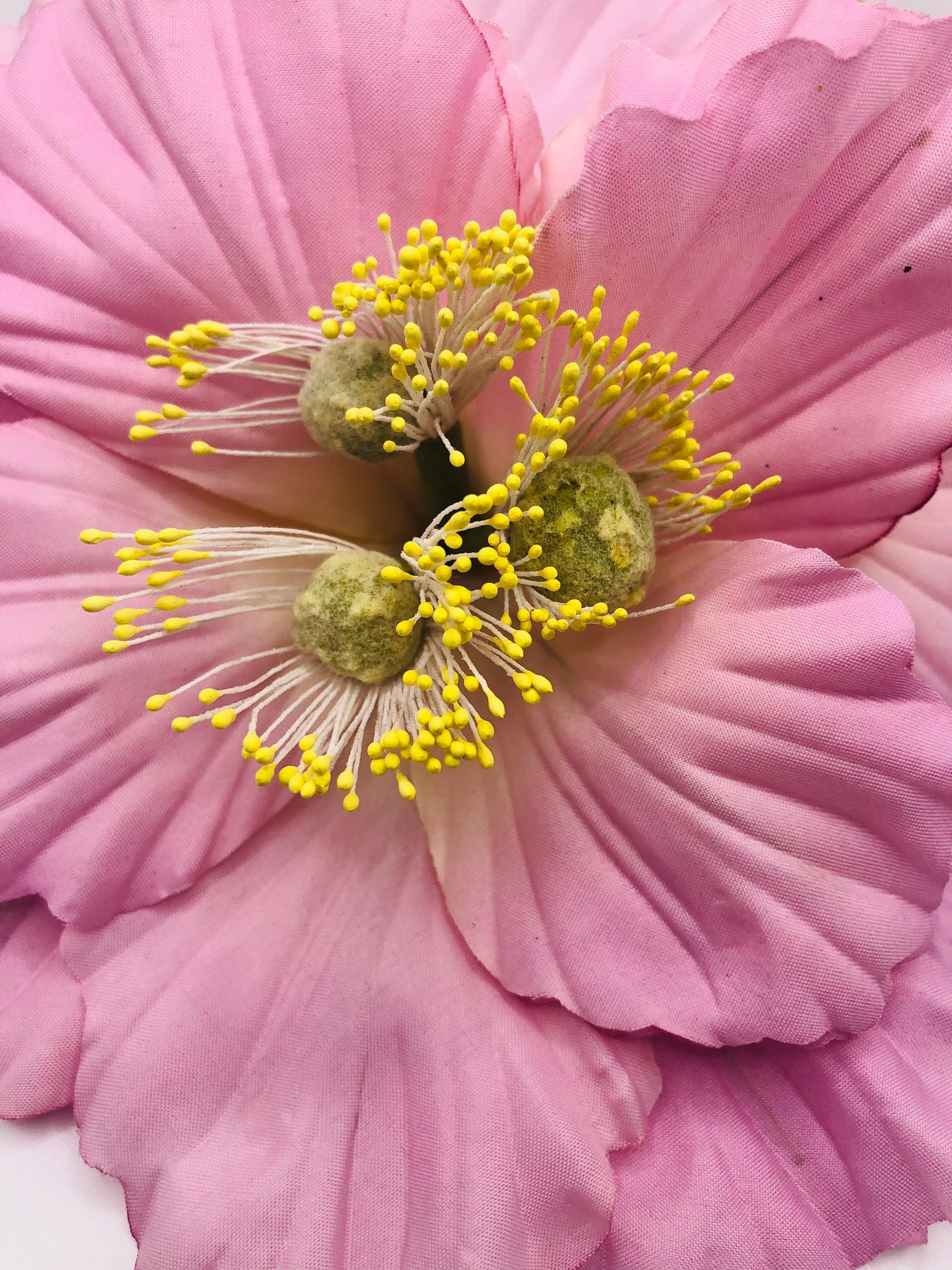Karin's Garden 8" Hibiscus Flower Pin Pinch Clip.